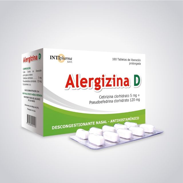 ALERGIZINA D X 100 TABLETAS - OpenMed