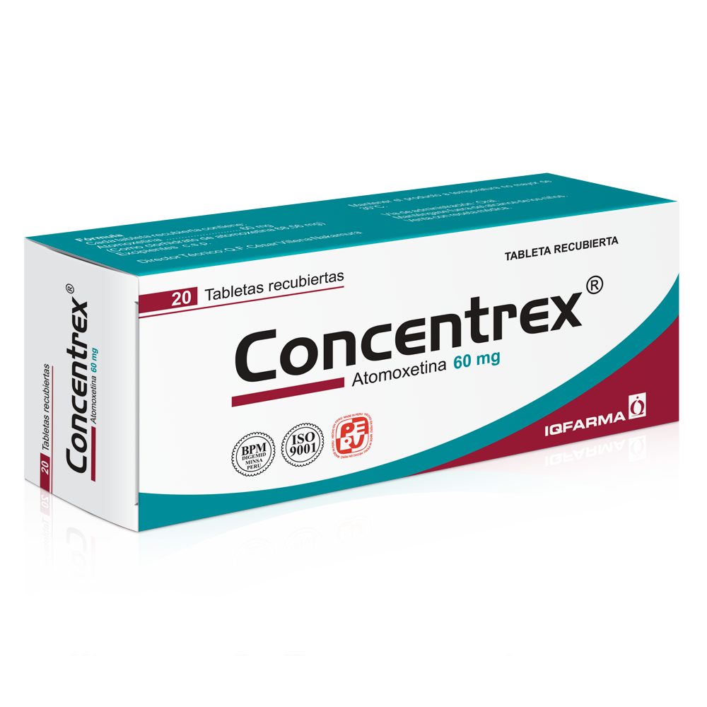 CONCENTREX: ATOMOXETINA 60MG X 20 TAB - OpenMed