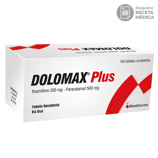 DOLOMAX PLUS X 100 TABLETAS - OpenMed