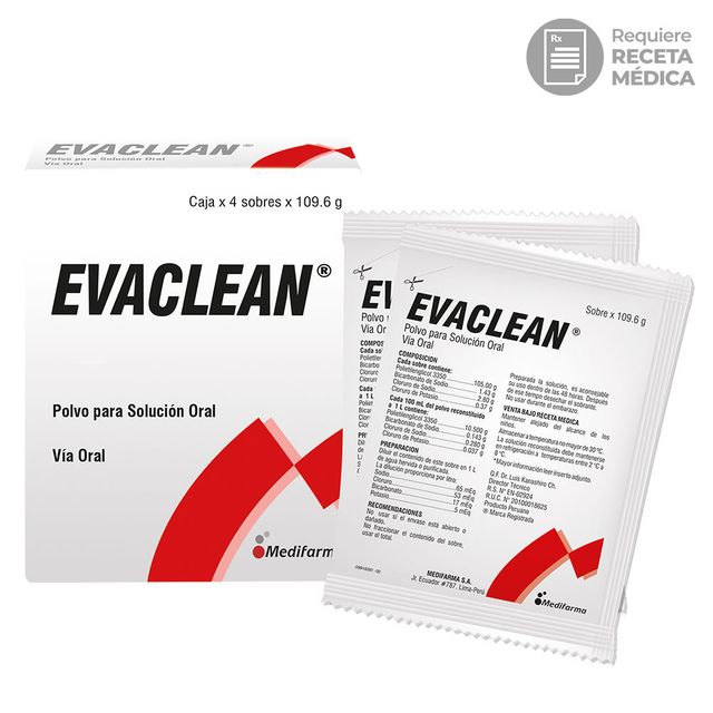 EVACLEAN X 4 SOBRES - OpenMed