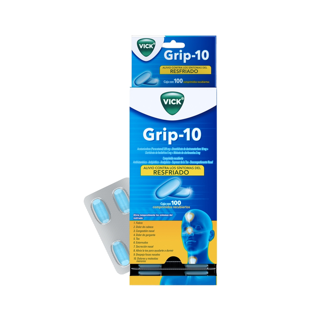 GRIP-10 VICK X 100 TAB - OpenMed
