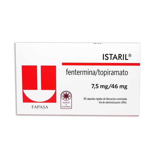 ISTARIL 7.5/46MG: FENTERMINA TOPIRAMATO X 30 - OpenMed