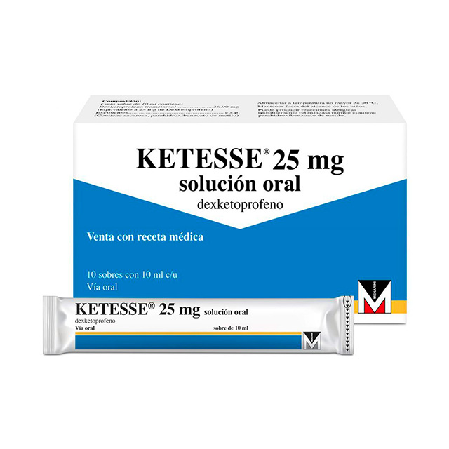 KETESSE 25 MG SOL ORAL X 10 S - OpenMed