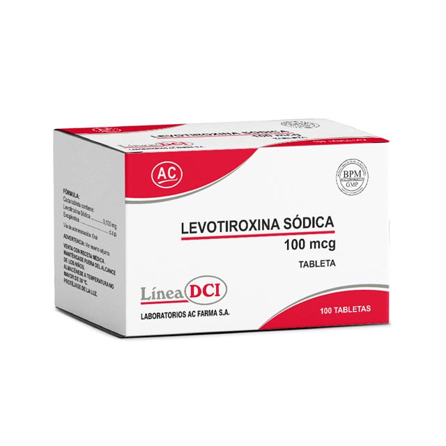 LEVOTIROXINA 100MG X 100 TAB - OpenMed