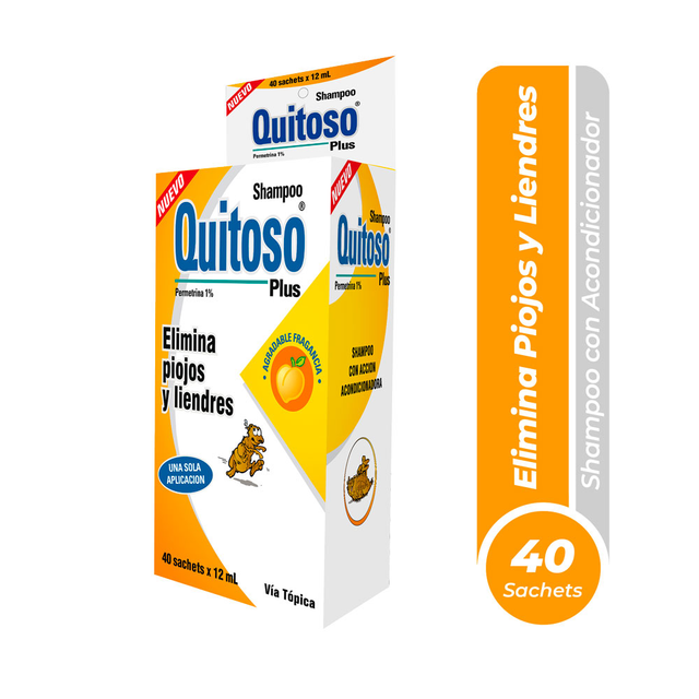 QUITOSO PLUS SHAMPO X 40 UNID - OpenMed
